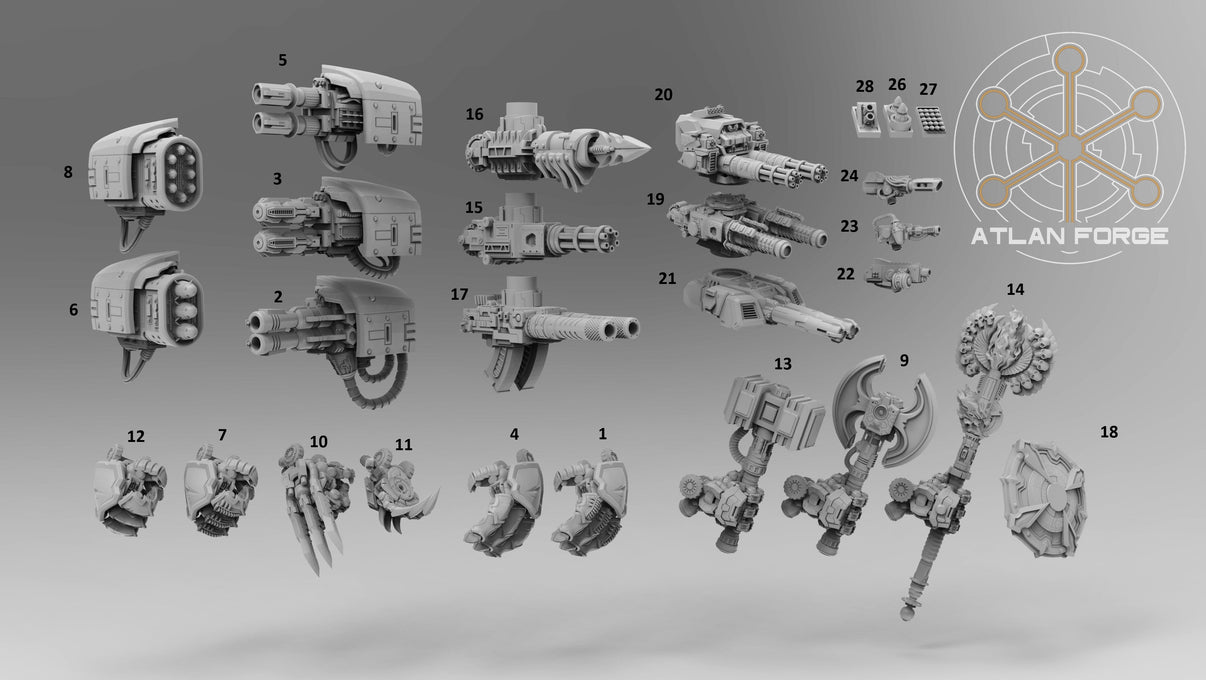 Primus Dreadnought Weapons (3 Scaled Options) by Atlan Forge – Charisma ...