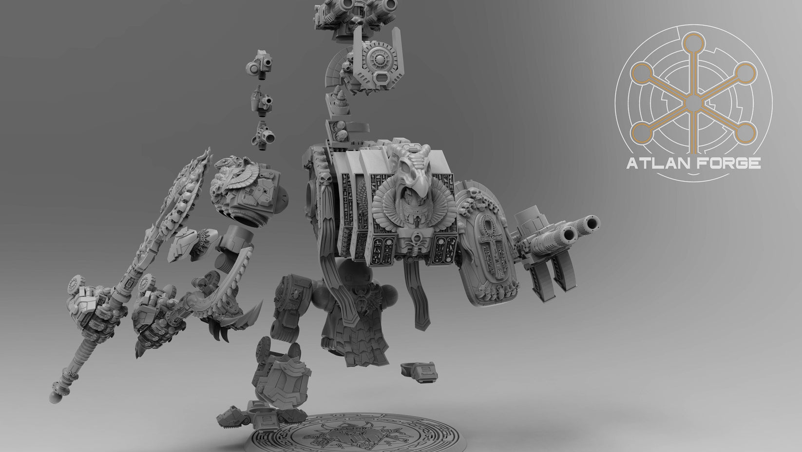 Aegyptian Royal Dreadnought (3 Scaled Options) by Atlan Forge ...